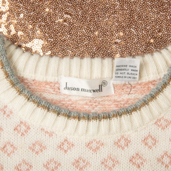 jason maxwell | Sweaters | Vintage Jason Maxwell Ivory Sweater | Poshmark